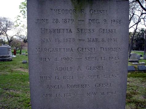 Henrietta Augusta “nettie” Seuss Geisel 1878 1931 Find A Grave Memorial