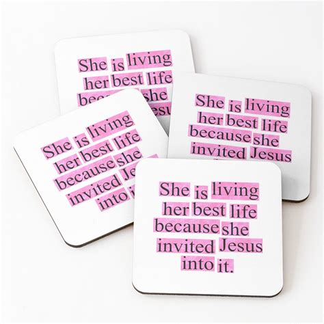 She Is Living Her Best Life Because She Invited Jesus Into It Pink