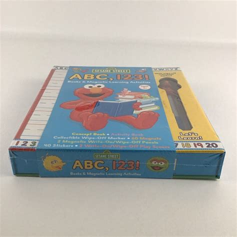 Sesame Street Abc 123 Educational Learning Kit Books Magnetic