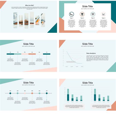 Clean Business Powerpoint Deck Template Etsy