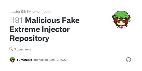 Malicious Fake Extreme Injector Repository Issue Master ExtremeInjector GitHub