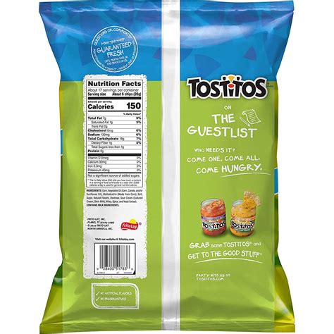 Tostitos Hint Of Lime Tortilla Chips 1675oz Party Size Bag Buy Now