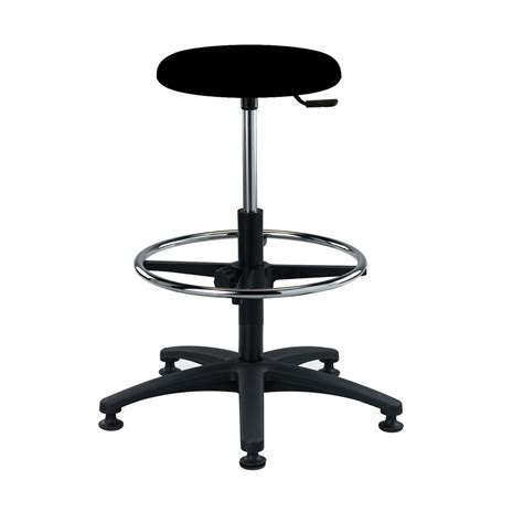Pr 3 Adjustable Round Polyurethane Stool High Height