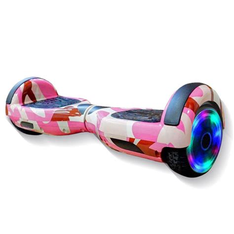 Hoverboard Infantil Skate Elétrico Led Rosa Camuflado Em Promoção Na Americanas