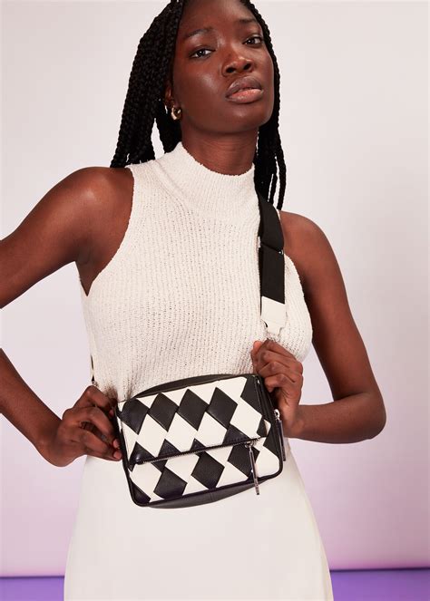 Black White Limited Bibi Crossbody Bag Whistles
