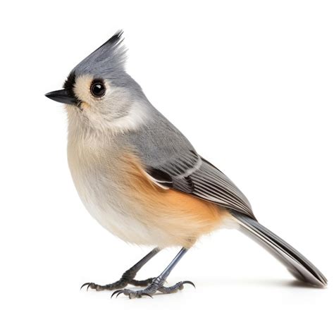 Premium Ai Image Tufted Titmouse Isolated