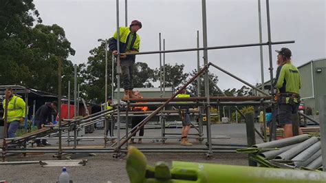 Barrow Ramp Tube And Fitting Scaffold Training Day In The Yard With A Focus On Tube And Fitting
