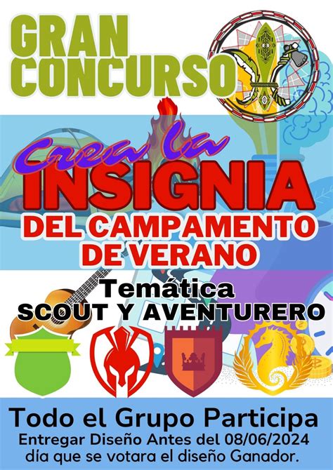 Concurso «cree La Insignia Del Campamento De Verano Grupo Scout Tomahawk