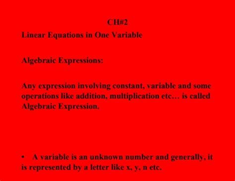 Liner Equation In One Variable Note Flipbook By Unni Krishnan FlipHTML5