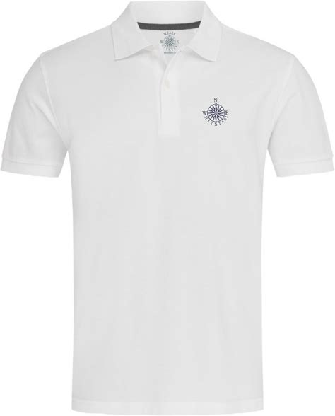 Polo Shirt Nsew Compass White Wearswhitstable