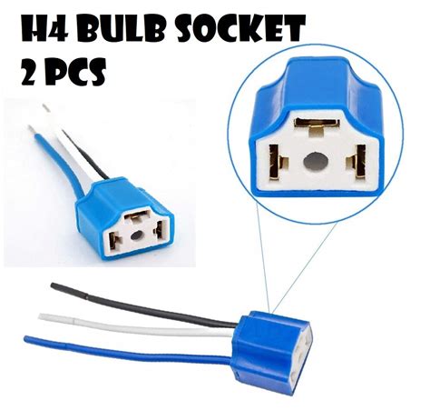 2pcs H4 Headlight Bulb Socket Bulb Holder Soket Mentol Lazada