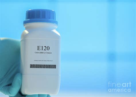 Container Of The Food Additive E120 Photograph By Wladimir Bulgar