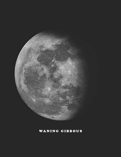 Waning Gibbous Moon Drawing