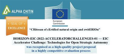 Innovation Europe Chitosan Eic Stratégique Alpha Chitin