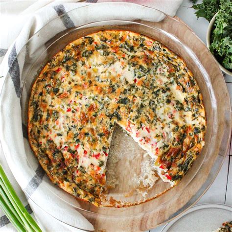 Easy Crustless Egg White Quiche With Spinach And Feta The Balanced
