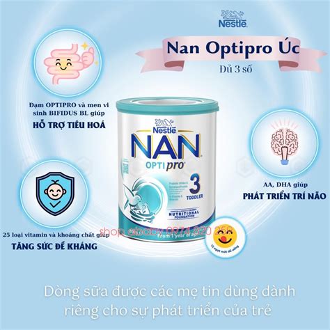 Sữa Nan Úc 800g Sữa Phát Triển Trí Não