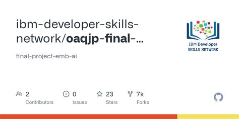 Pull Requests Ibm Developer Skills Network Oaqjp Final Project Emb Ai GitHub