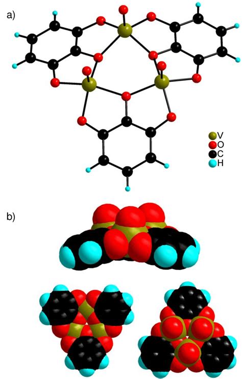 Structure Of The V 3 O 3 Pgal 3 3 Complex A Ball And Stick Download Scientific Diagram