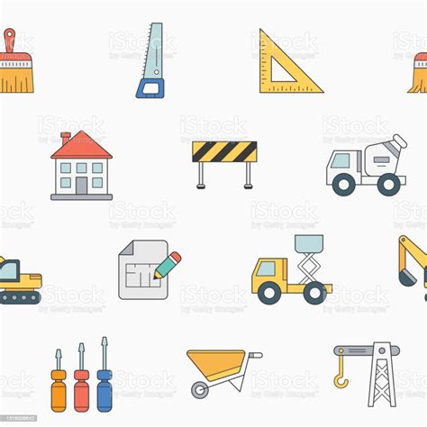 Construction Background 02042 Stock Illustration Download Image Now Architecture