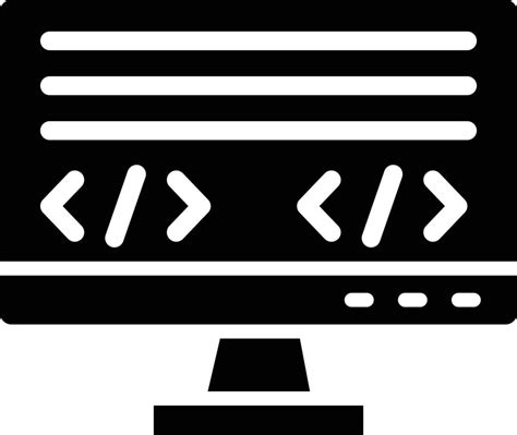 Ilustración De Diseño De Icono De Vector De Lenguaje De Codificación 21722374 Vector En Vecteezy