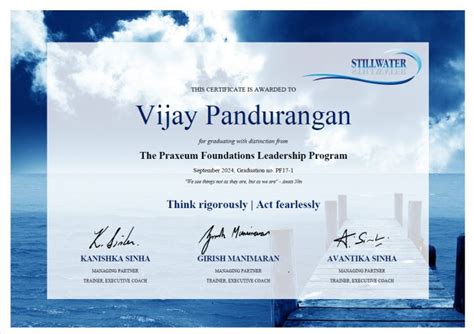 vijay pandurangan on linkedin i m happy to have completed a praxeum