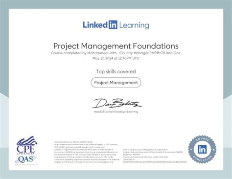 Projectmanagement Certification Nasba Mohammed Laith