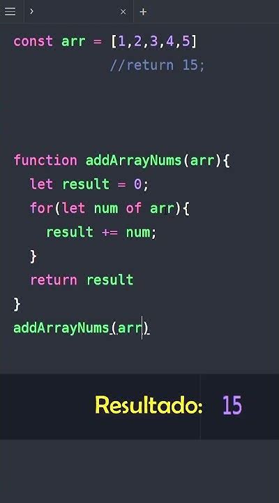 CÓmo Sumar Todos Los Elementos De Un Array En Js En Menos De Un Minuto Youtube