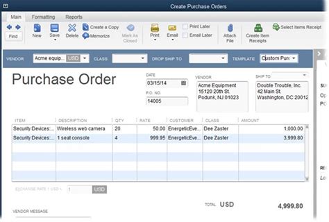 Quickbooks Desktop Blanket Purchase Order At Albert Avila Blog