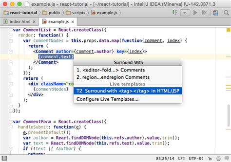 Intellij Idea 15 Eap Improves Reactjs And Gradlesbt Support The