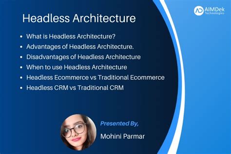 Aimdek Technologies Inc On Linkedin Techtalk Learningsession Headlessarchitecture Headlesscrm…