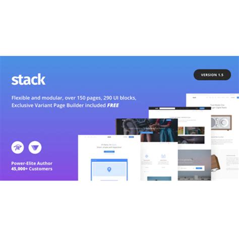 🥇 Download Stack Multi Purpose Wordpress Theme With Variant Page