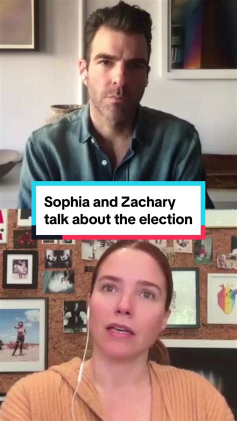 Sophia Bush And Zachary Quinto Discuss Election Insights Tiktok