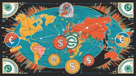 Illustration Of Import Tariff War Between Countries Stock Illustration