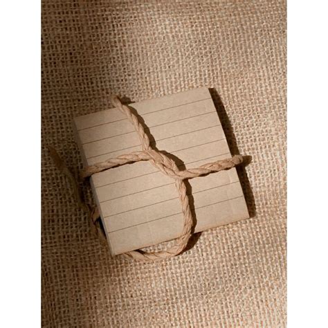 Jual 80 Lembar Sticky Note Catatan Kecil Garis Garis Coklat Shopee