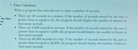 Solved 7 Time Calculator Write A Program That Asks The User