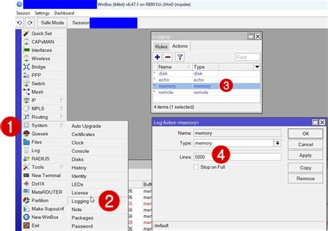 Menambah Atau Mengatur Jumlah Baris Log Mikrotik Service Keliling Komputer And Jaringan