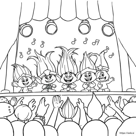 Halaman Mewarnai Barb Trolls World Tour