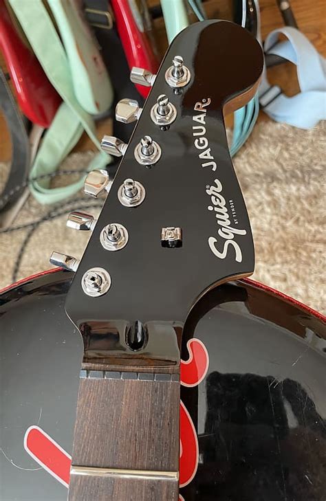 Roasted Maple Squier Contemporary Jaguar Neck W Tuners And Reverb