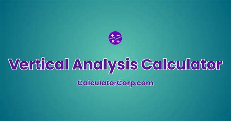 Vertical Analysis Calculator Get Financial Statements By Percentage