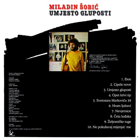 Jugo Rock Forever Miladin ŠobiĆ Umjesto Gluposti 1982