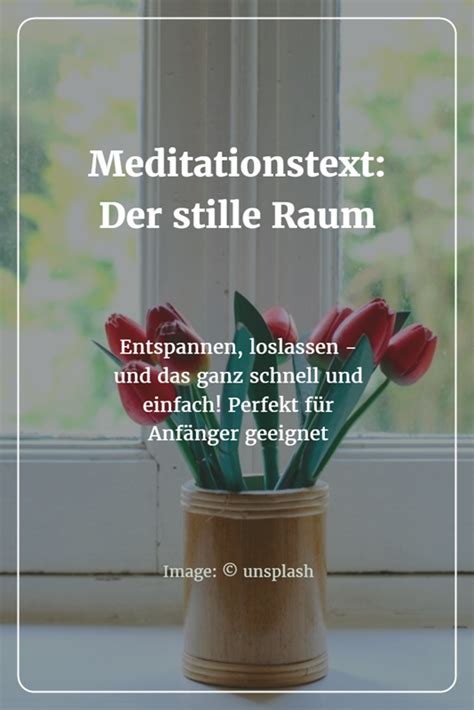 Text Zur Meditation Der Stille Raum Gut Zu Wissen Meditation Meditation Entspannung Und