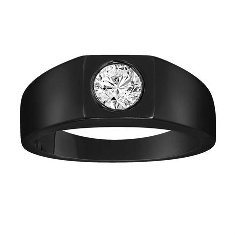 Black Engagement Ring For Men Mens Wedding Rings Black Tungsten