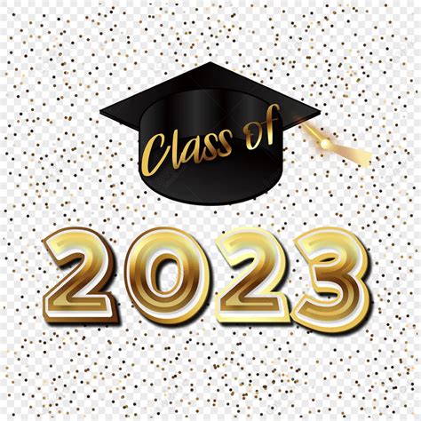 2023 졸업 박사 모자 졸업 클래스 샌즈 골든 도트 졸업 모자 2023 졸업 축하 졸업 깜박임 골드 스테레오 벡터 Png 일러스트 무료 다운로드 Lovepik