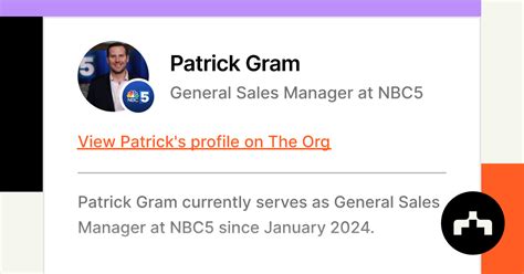 Patrick Gram General Sales Manager At Nbc5 The Org