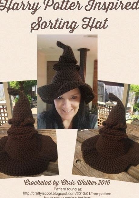 Free Pattern Harry Potter Sorting Hat Harry Potter Sorting Hat