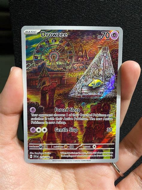 Pokemon Scarlet Violet Drowzee Illustration Rare Hobbies And Toys Toys