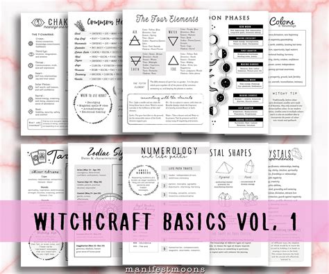 Beginner Witch Grimoire Bundle Grimoire Pages Grimoire Etsy Canada