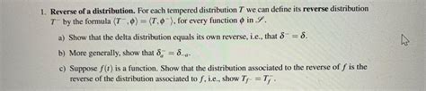 A 1 Reverse Of A Distribution For Each Tempered