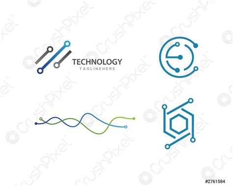 circuit technology logo stock vector 2761584 crushpixel