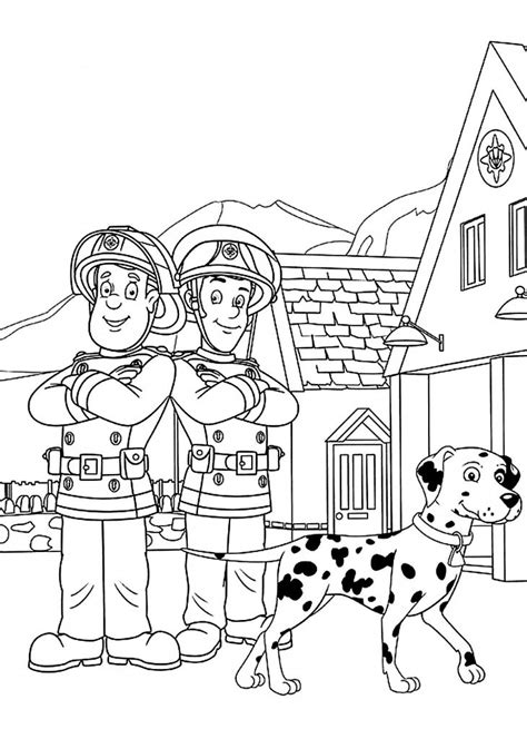 Colouring Pictures Fireman Sam ~ Fireman Sam Coloring X Stig